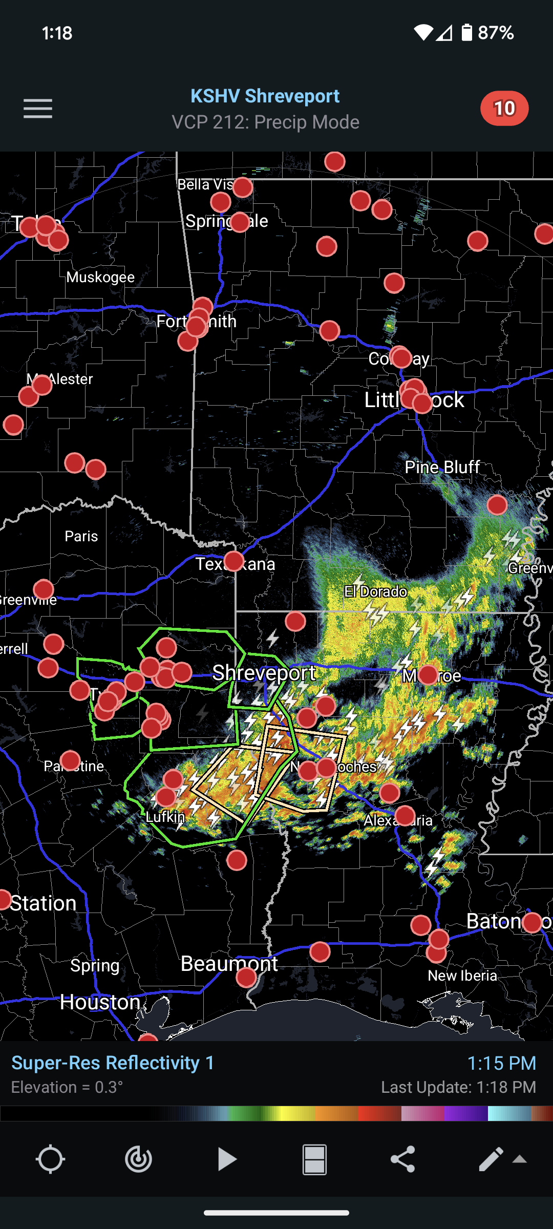 Spotter Locations – RadarScope
