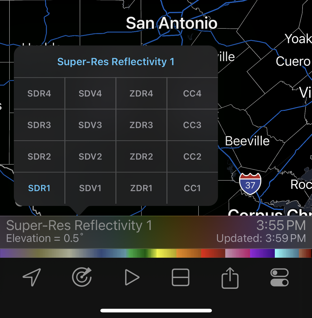 Shortcuts – RadarScope