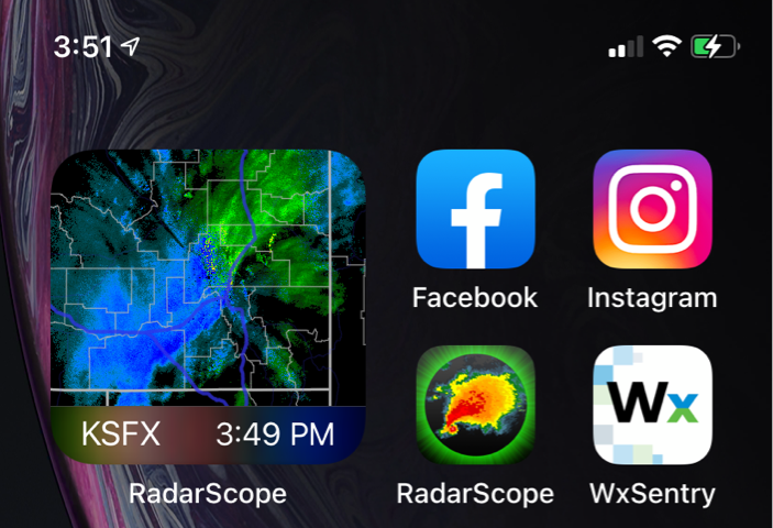 Home Screen Widget – RadarScope