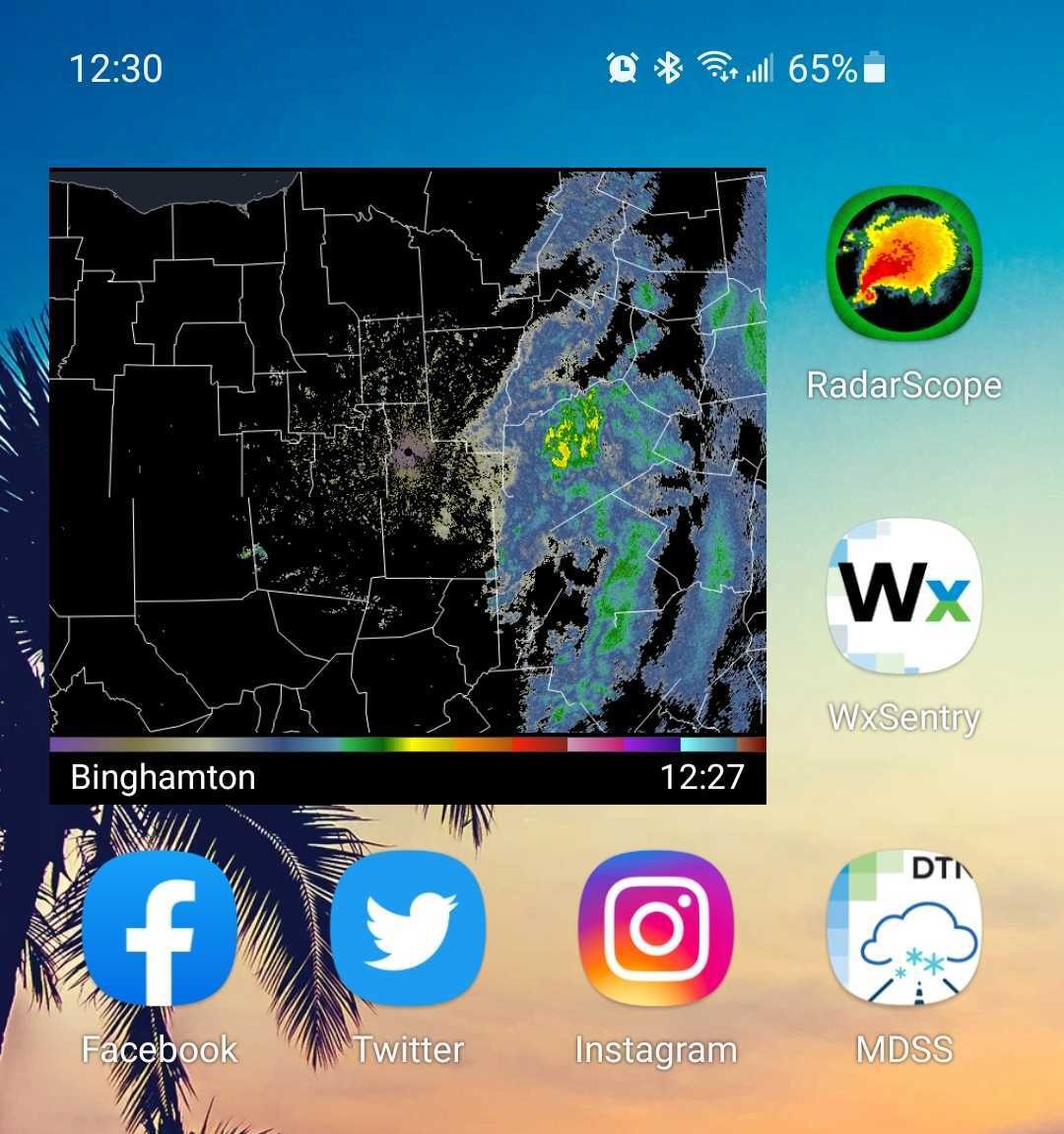 Home Screen Widget – RadarScope